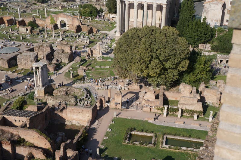 Ancient Structures of the Roman Forum Stock Image - Image of ...