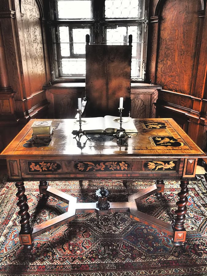 Ancient Study, when the Table is Nicely Decorated and Everything in ...