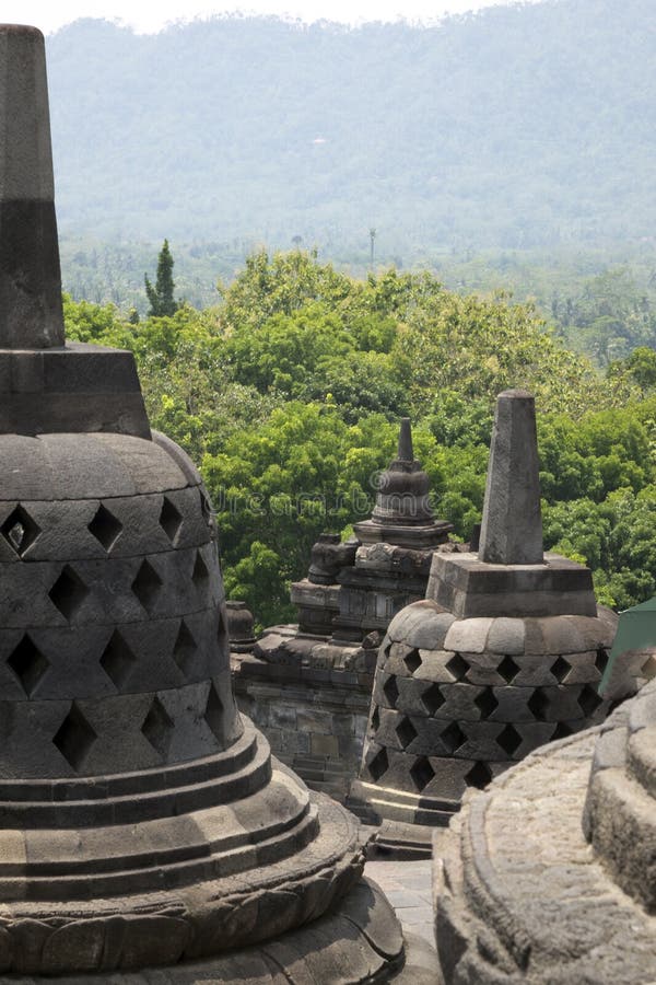 Ancient Stupa at Borobudur is a 9th-century Buddhist Temple in ...