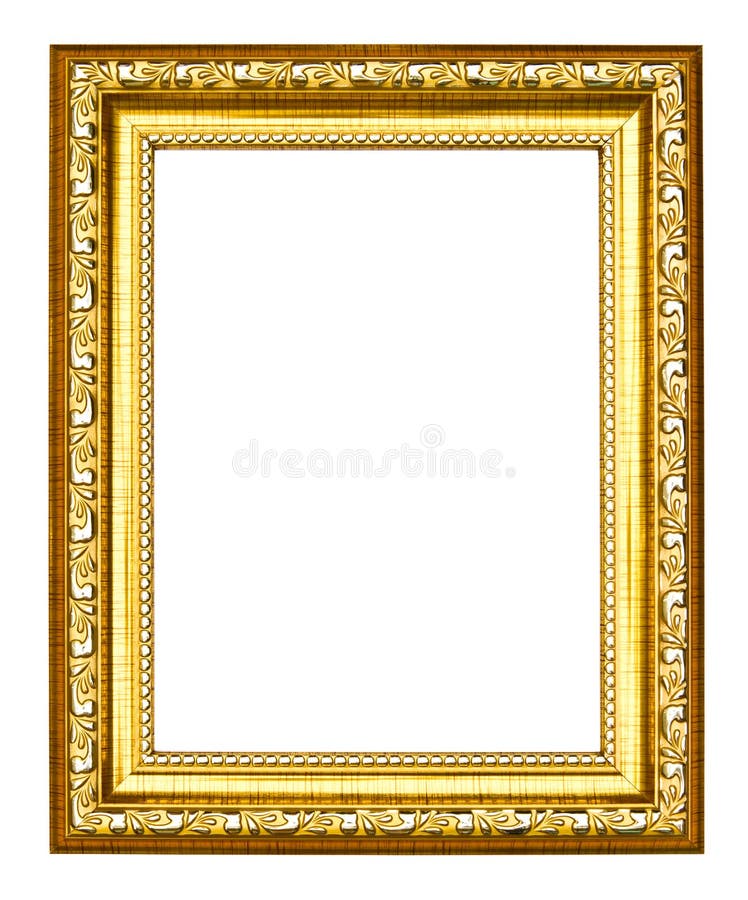 Gold frame stock image. Image of blank, golden, border - 3415777