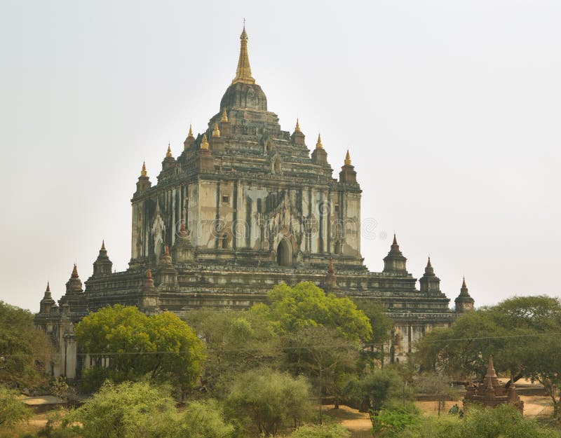Ancient Sulamani Pagoda in Bagan, Myanmar Stock Image - Image of ...