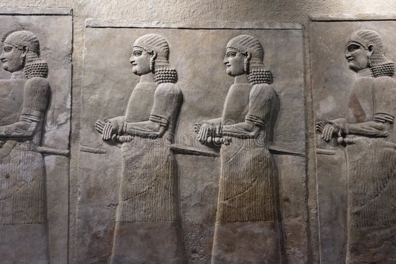 Ancient Sumerian Stone Carving on Wall Stock Photo - Image of carved ...