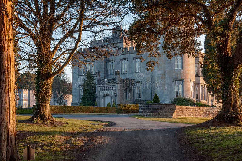 Ancient Sunset Evening Castle in County Clare Ireland Stock Image ...