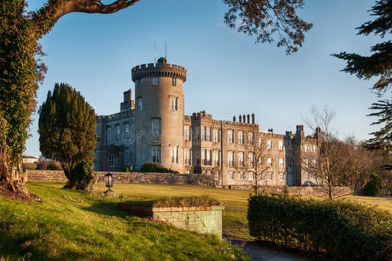 Beautiful Ancient Irish Celtic Castle Landscape Stock Image - Image of ...