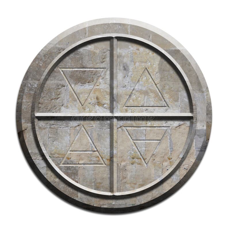 Ancient Symbol for Elements Stock Illustration - Illustration of greek ...