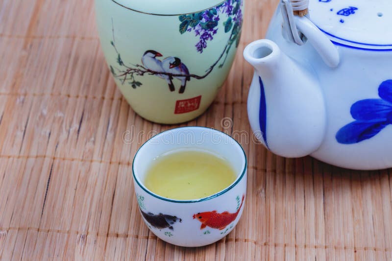 Ancient Tea Set stock image. Image of food, green, ancient - 56162223