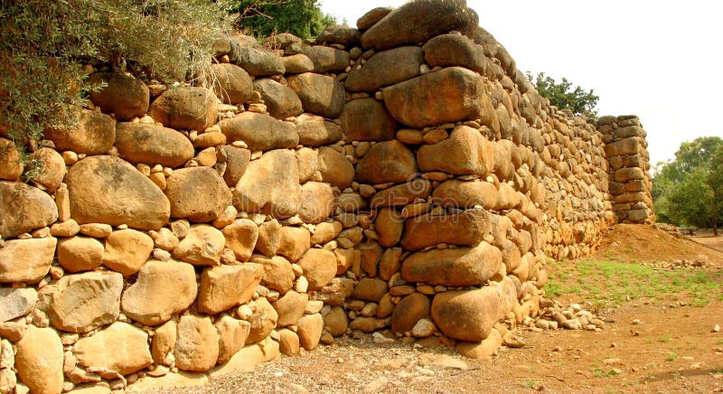 Ancient Tel Dan Wall stock photo. Image of cultures, looking - 73816902