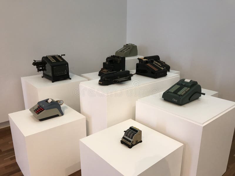 Ancient telegram machine editorial stock image. Image of museum - 214437484