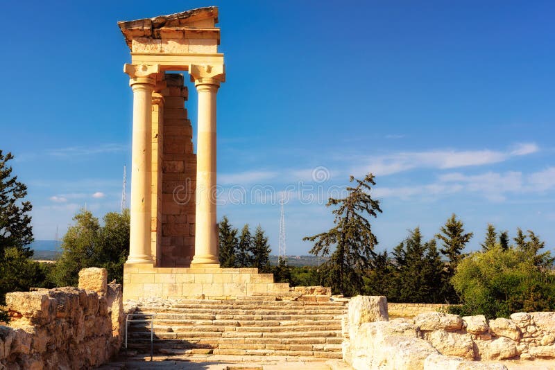The Temple Of Apollo At Kourion. Limassol District, Cyprus Stock Photo ...