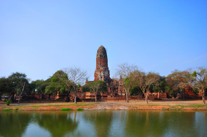 Ancient Temple of Ayutthaya, Thailand. Stock Image - Image of relice ...