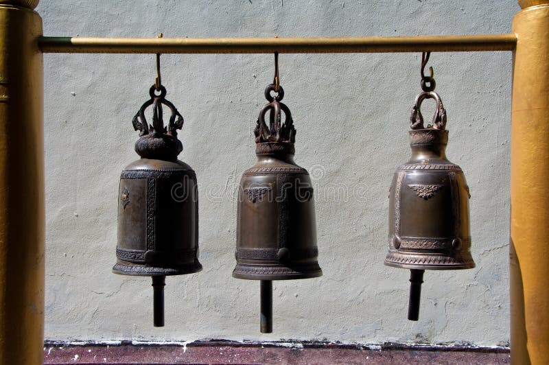 Ancient temple bells stock image. Image of buddhism, bell - 22431391