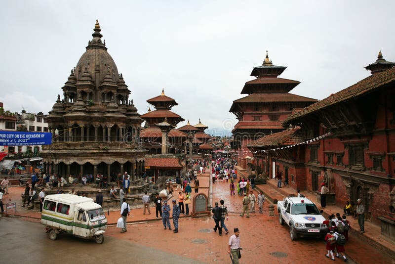 Ancient Temple, Bhaktapur,nepal Editorial Image - Image of nepal, trip ...