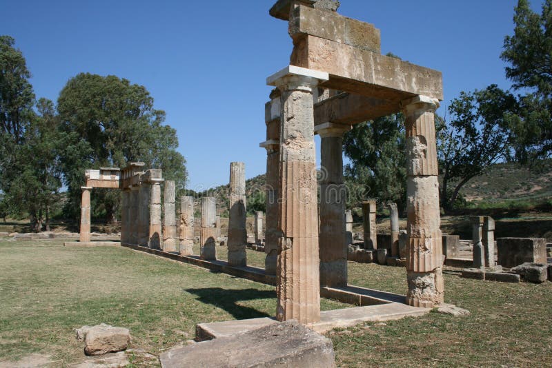 Ancient Temple of Brauron stock photo. Image of ruins - 7557488