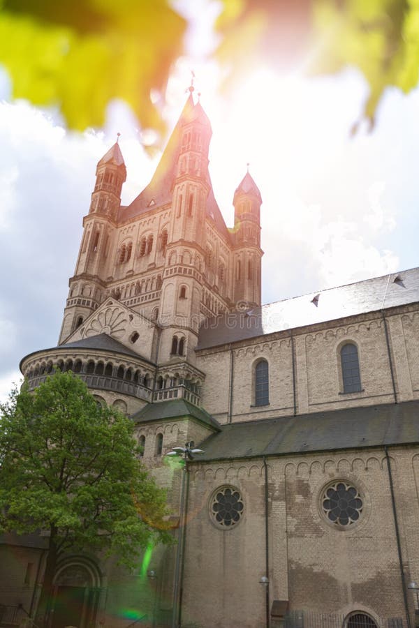 Ancient Temple in Cologne, Germany Stock Image - Image of city ...