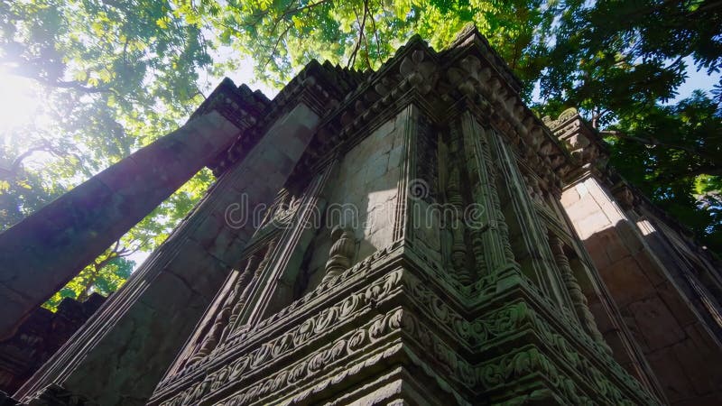 Ancient Temple Columns with Natural Light Stock Footage - Video of ...