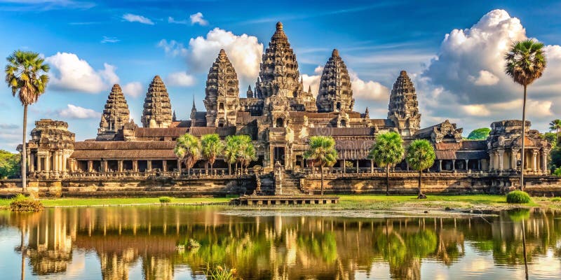 An Ancient Temple Complex in Angkor Wat Cambodia Creative AI Stock ...
