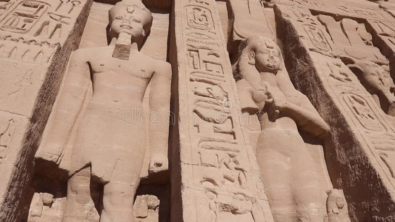 An Ancient Temple Complex, Cut into a Solid Rock Cliff, Abu Simbel ...