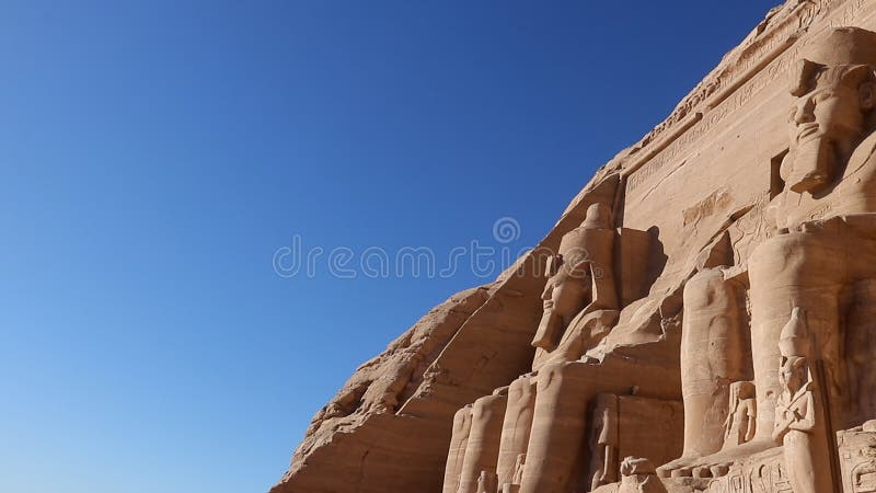 An Ancient Temple Complex, Cut into a Solid Rock Cliff, Abu Simbel ...
