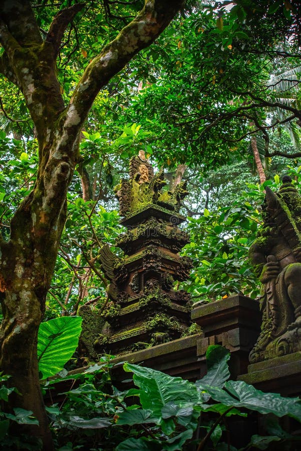 An Ancient Temple Complex Surrounded by the Greenery of the Bali ...