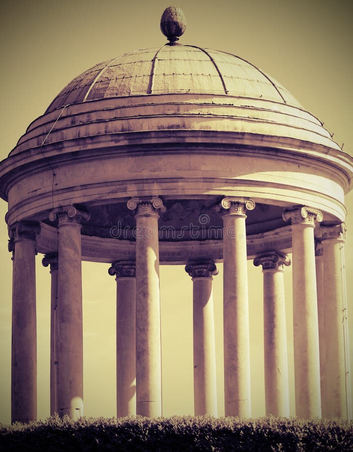 Ancient Temple With Dome With Old Effect Stock Photo - Image of ...