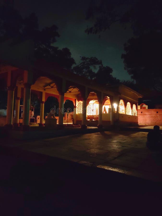 Ancient Temple in Evening Shadow Stock Photo - Image of evening ...