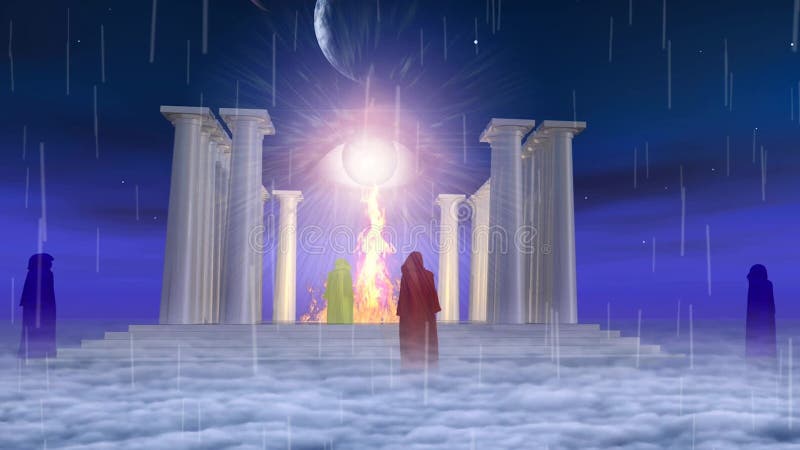 Ancient temple of fire stock footage. Video of cape - 260302316