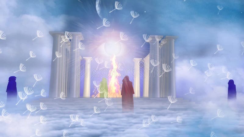 Ancient temple of fire stock footage. Video of cape - 260302316