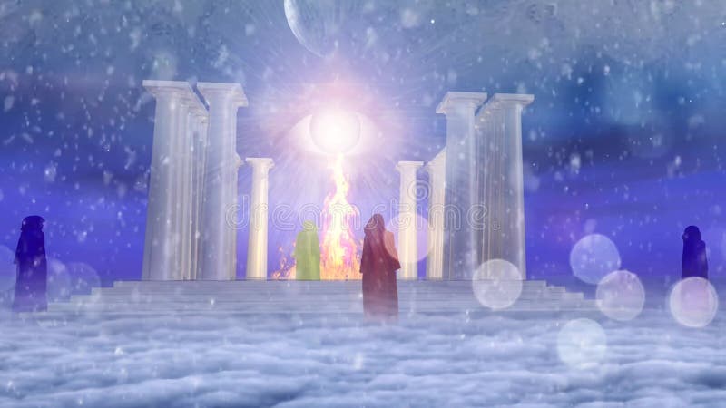 Ancient temple of fire stock footage. Video of cape - 260302316