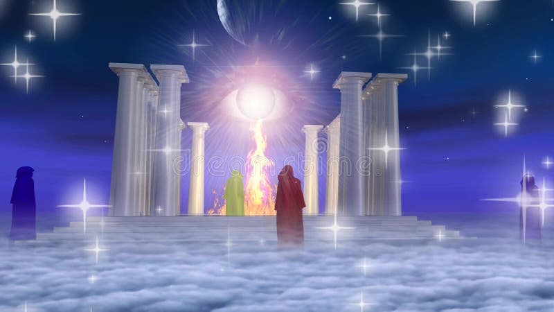 Ancient temple of fire stock video. Video of fire, peaceful - 209106937