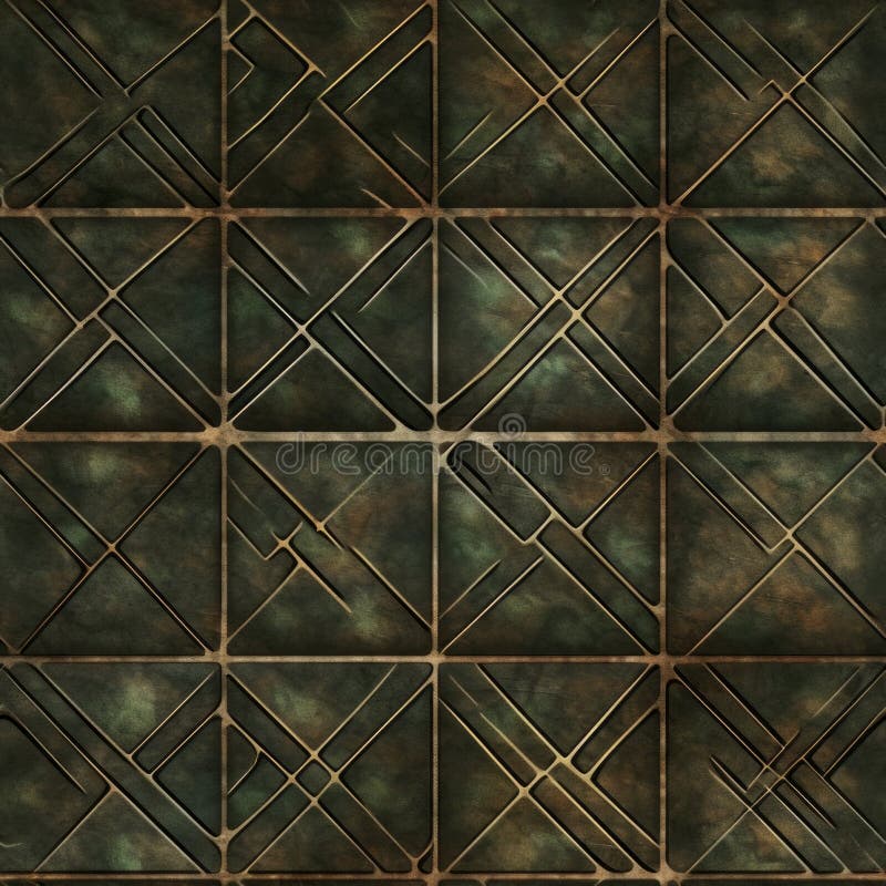 Ancient Temple Floor Tile Pattern Dark Tone Texture , Generated by AI ...