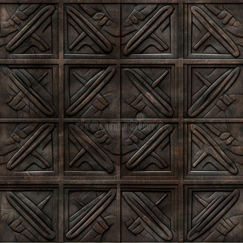 Ancient Temple Floor Tile Pattern Dark Tone Texture , Generated by AI ...