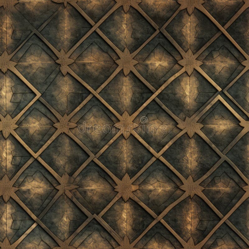 Ancient Temple Floor Tile Pattern Dark Tone Texture , Generated by AI ...