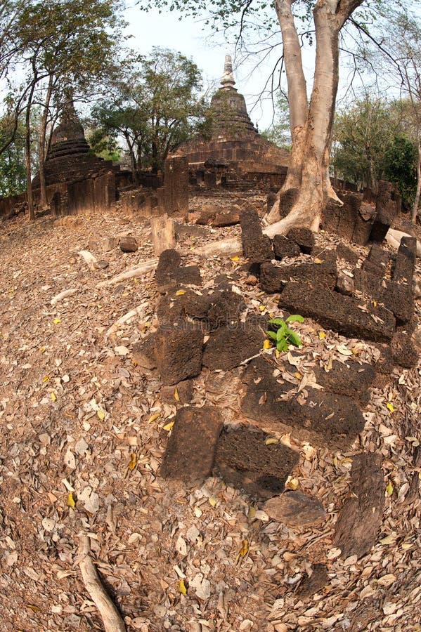 Ancient Temple in Forest on Top of Hill . Stock Photo - Image of cloud ...
