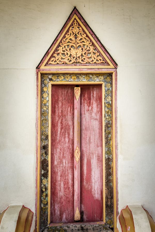 Ancient Temple Gate in Thailand. Stock Image - Image of entrance, asian ...