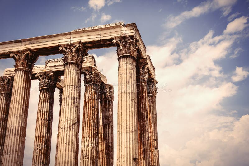 Ancient temple in Greece stock image. Image of archaeology - 73225163