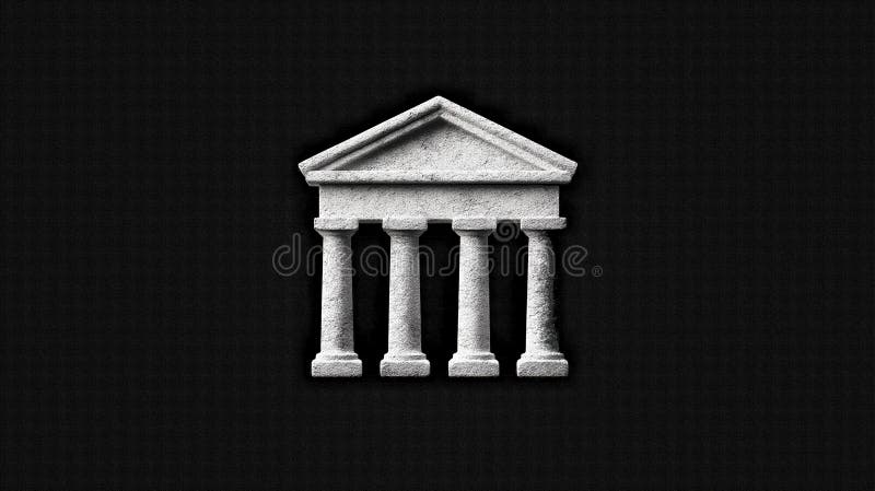 Ancient Temple Icon Design stock image. Image of aesthetic - 371700449