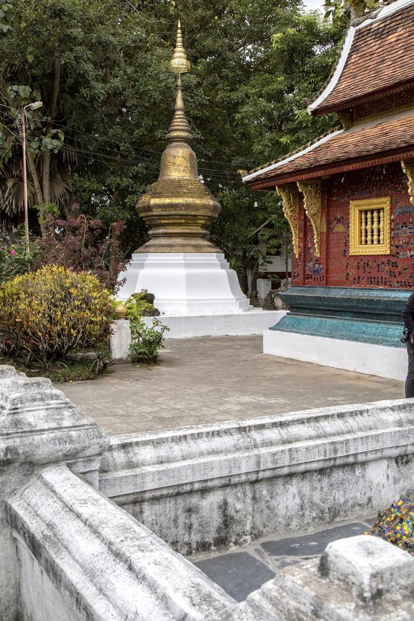 Ancient temple in Laos stock image. Image of asian, precious - 50949129