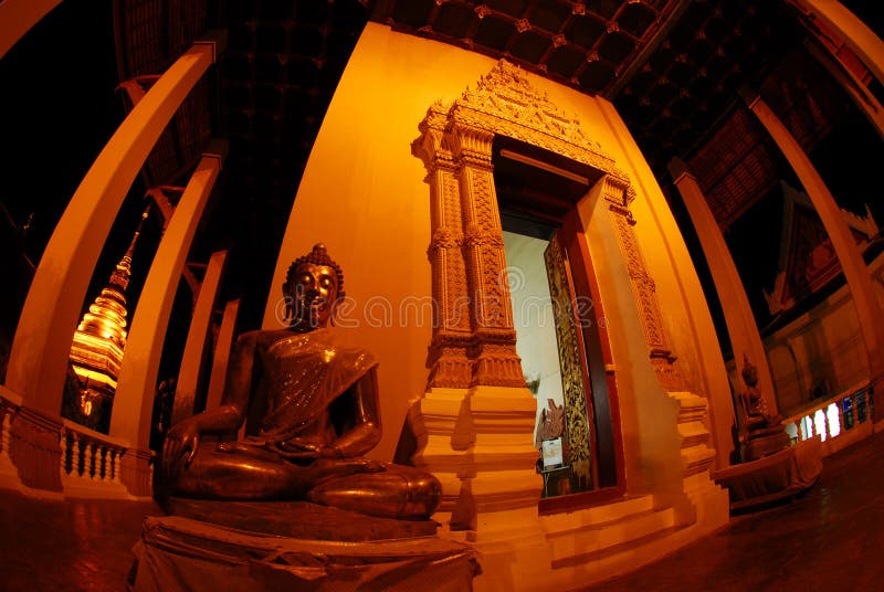 Ancient temple at night . stock photo. Image of national - 26987116