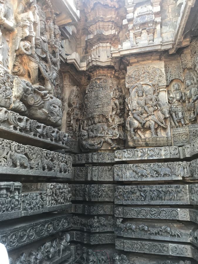 Ancient Temple Structures Sculpture And Architecture Stock Image ...