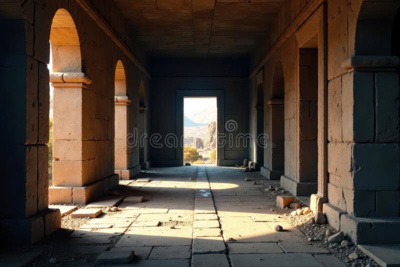 Ancient Temple, Weathered Stone, Atmospheric Light , Pattern, Shadow ...