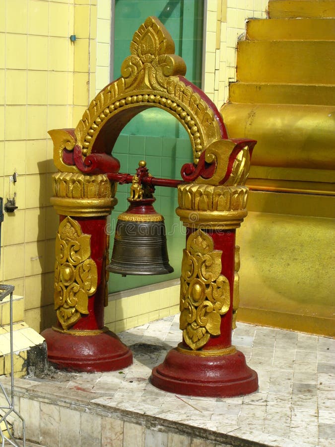 The Ancient Temple in Yangon, Rangoon, Myanmar Stock Image - Image of gold, myanmar: 289525785