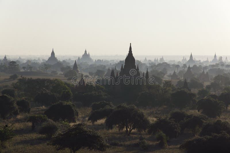 Ancient Temples of Bagan, Myanmar Stock Photo - Image of sunrise ...