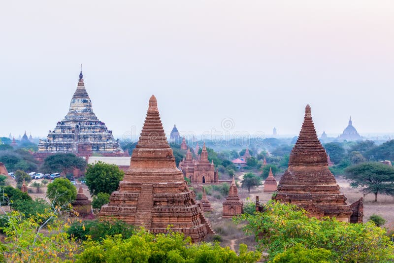 Ancient Temples in Bagan, Myanmar Stock Image - Image of sacred, pagoda ...