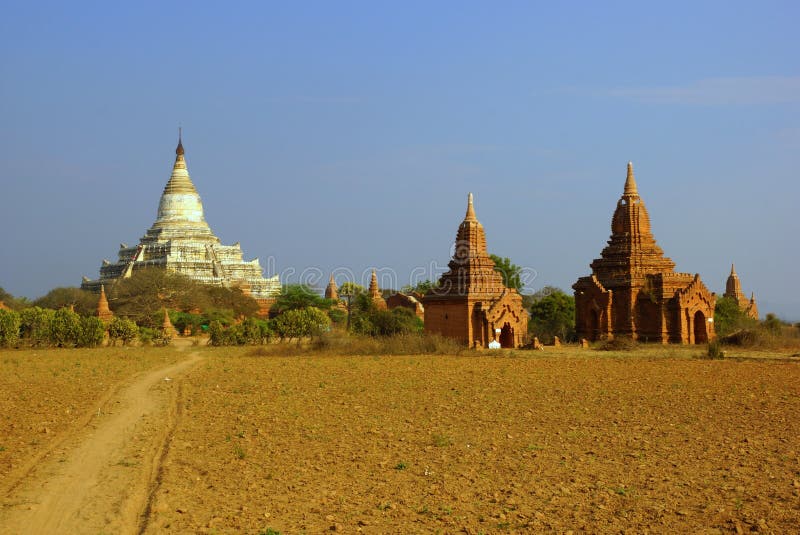 Ancient Temples in Bagan, Myanmar Stock Photo - Image of azie, myanmar ...