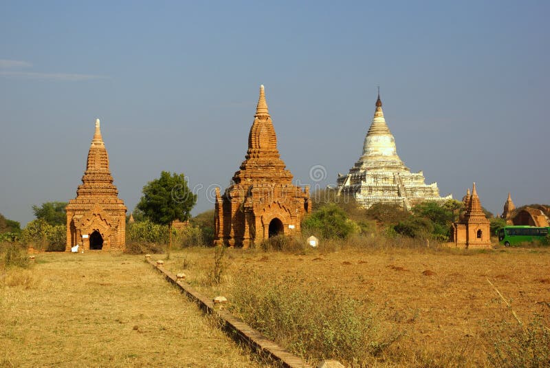 Ancient Temples in Bagan, Myanmar Stock Photo - Image of burmese, burma ...