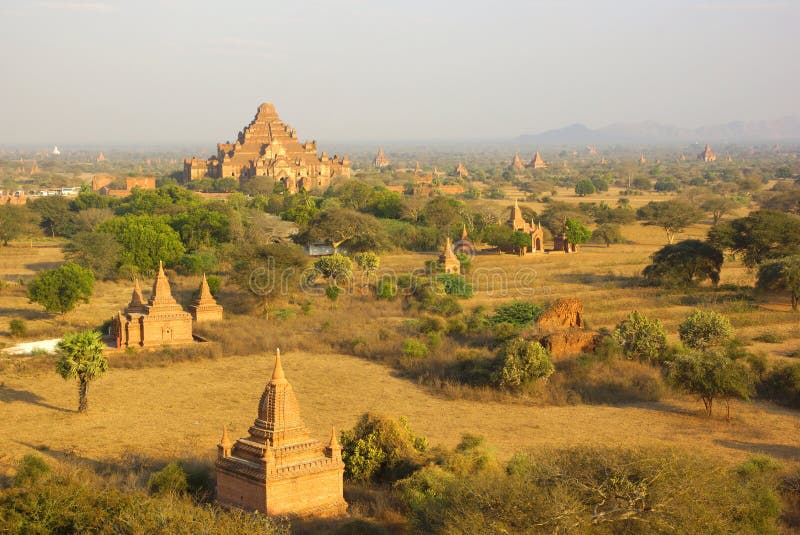 Ancient Temples in Bagan, Myanmar Stock Photo - Image of eastern ...