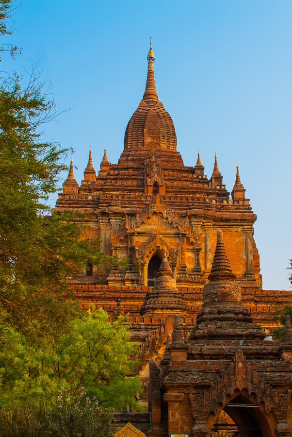 Ancient Temples in Bagan, Myanmar. Burma Stock Photo - Image of kingdom ...