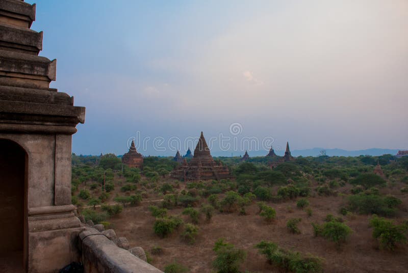 Ancient Temples in Bagan, Myanmar. Burma Stock Image - Image of culture ...
