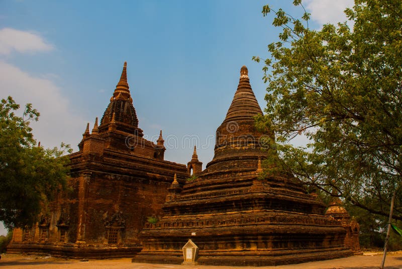 Ancient Temples in Bagan, Myanmar Stock Photo - Image of ancient ...