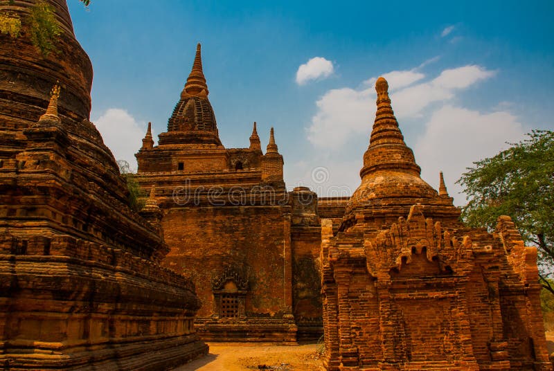Ancient Temples in Bagan, Myanmar Stock Image - Image of brick, famous ...